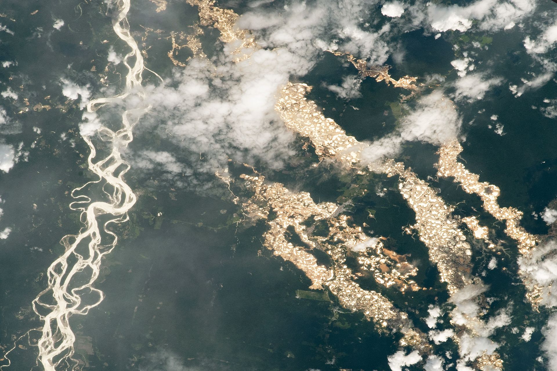 'Rivers of gold' rush through the Peruvian Amazon in stunning NASA ...