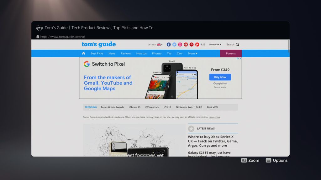 Here's how to access PS5 secret web browser | Tom's Guide