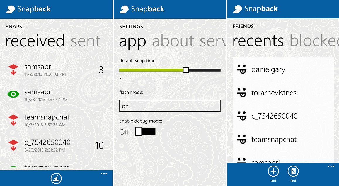 Unofficial Snapchat client ‘Snapback’ for Windows Phone in beta ...