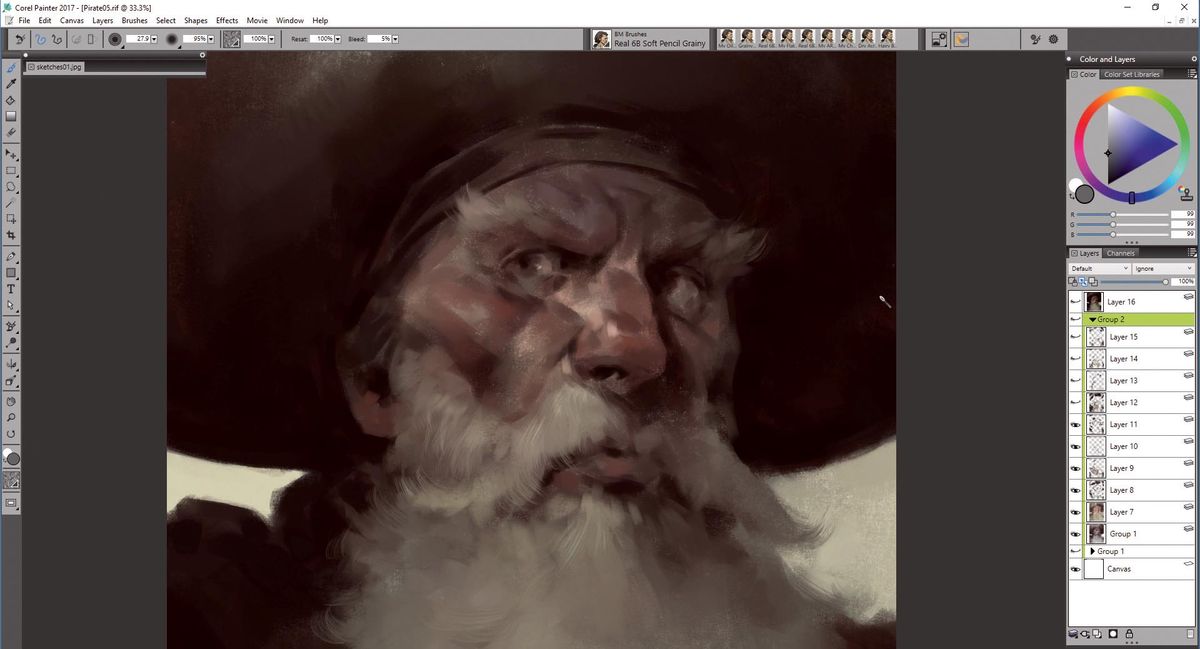Create portrait art in Corel Painter: Page 2 - Page 2 | Creative Bloq