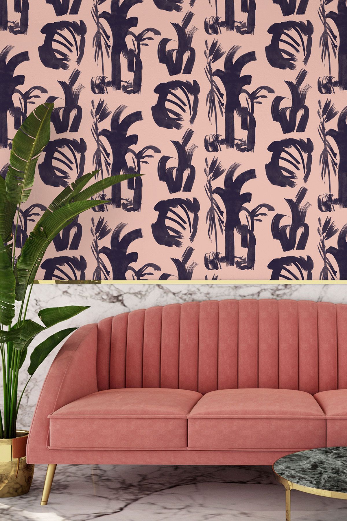Gorgeously graphic wallpaper that gets our vote