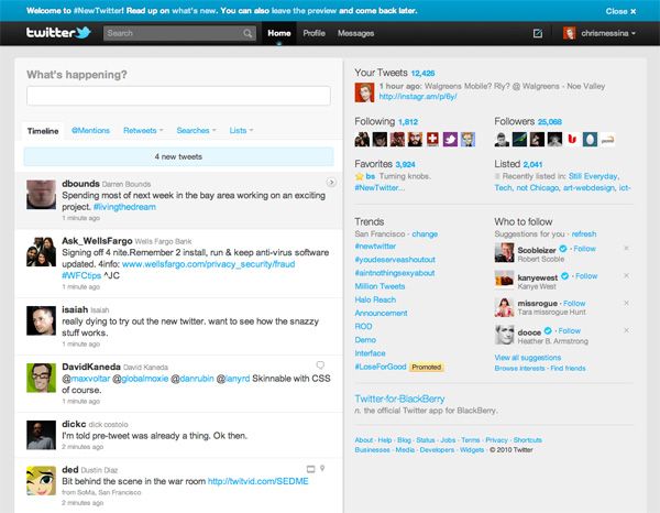 Twitter Launches Revamped Site With iPad-Like Design | Laptop Mag