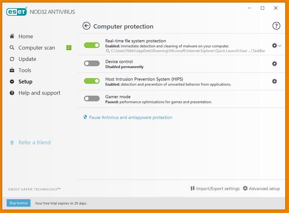 ESET NOD32 Antivirus review: Basic virus protection against known and ...