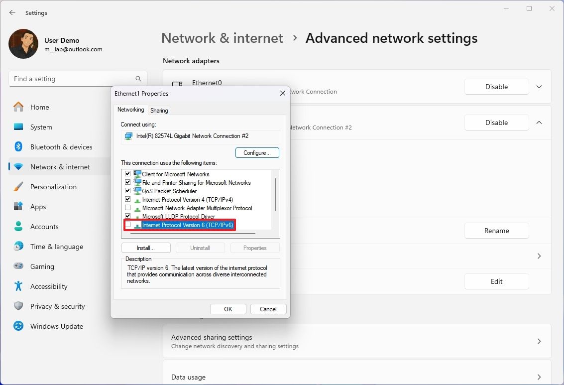Disable TCP/IPv6 (IPv6) on Windows 11 | Windows Central