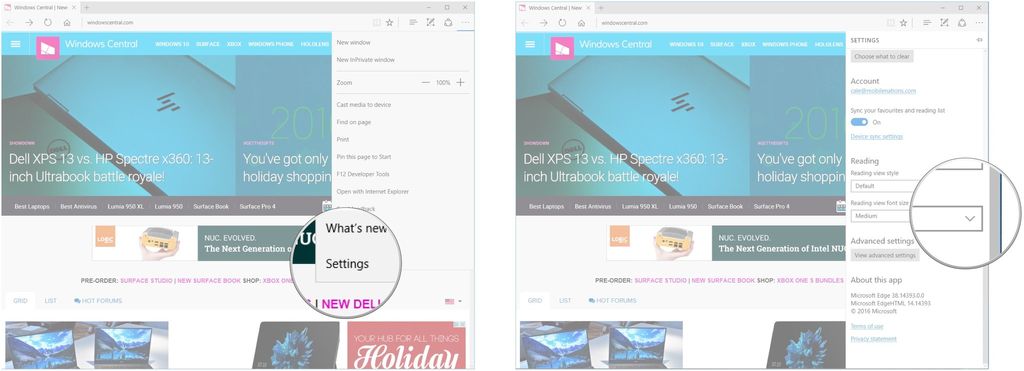 How to enable and customize reading view in Edge for Windows 10 ...