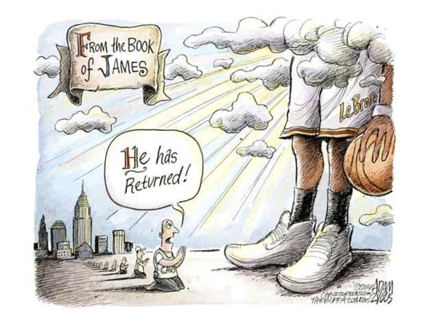 Editorial cartoon sports LeBron James | The Week