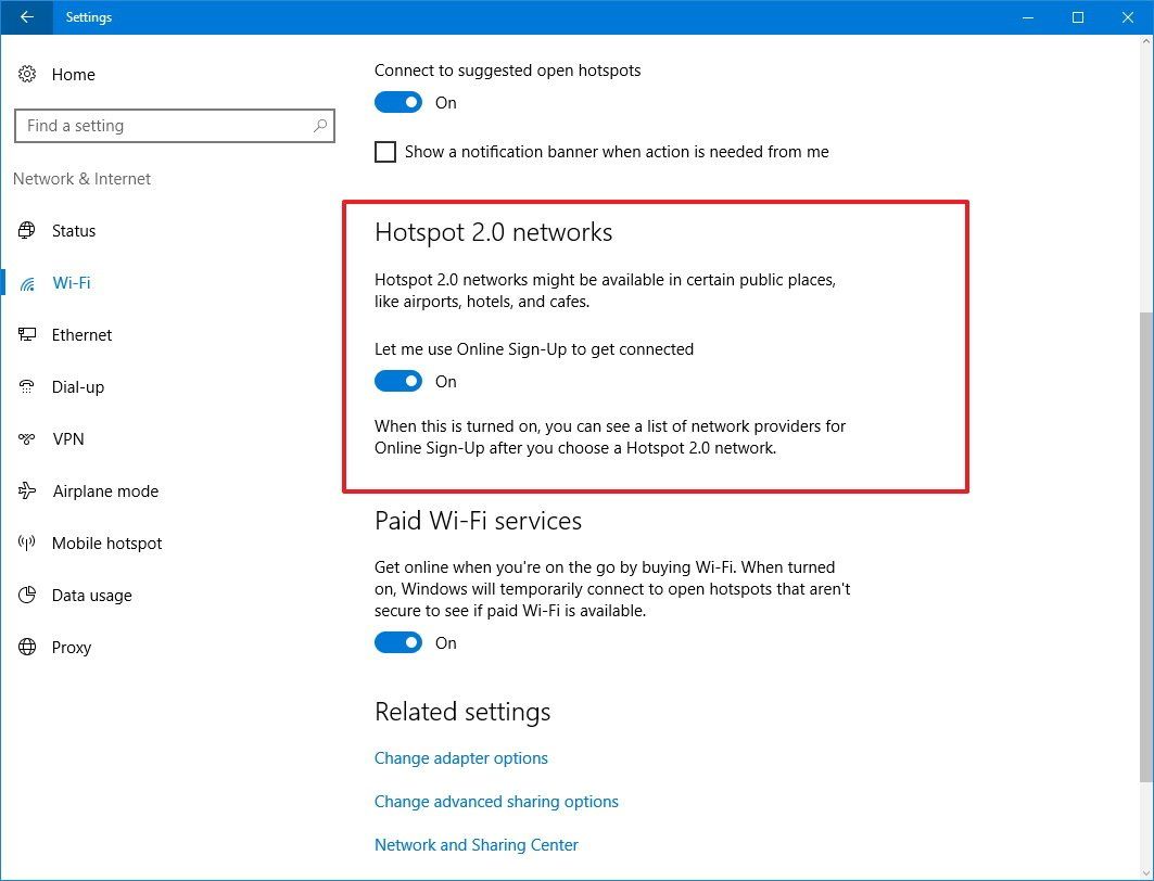 How to connect to Hotspot 2.0 Wi-Fi networks on Windows 10 | Windows ...