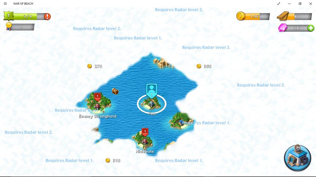 War of Beach, create an island empire with today's Windows 10 HERO App ...