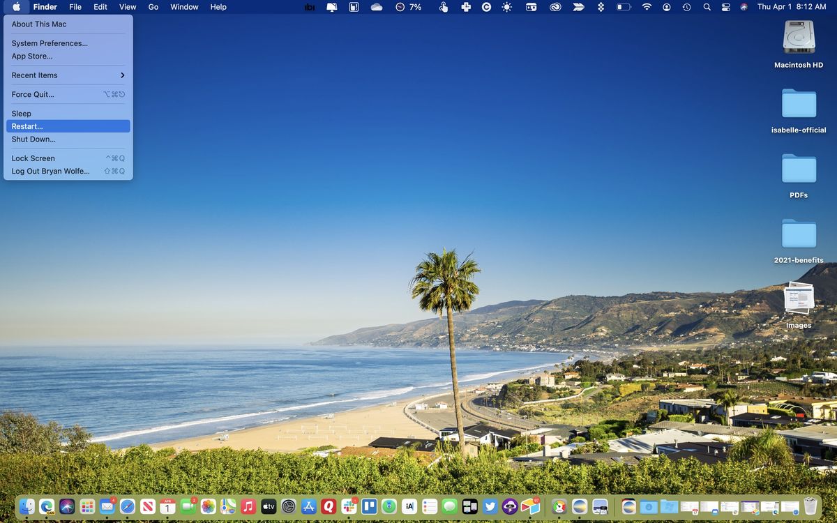 How to restart a Macbook Pro | TechRadar