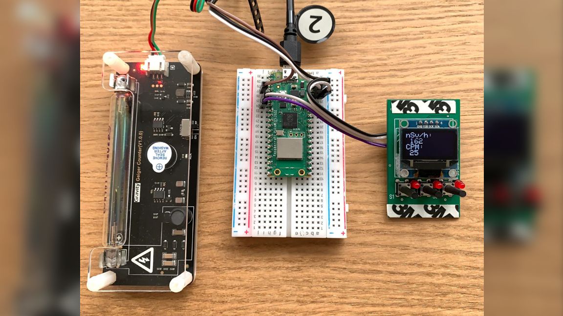 Raspberry Pi Pico W Geiger Counter Logs Readings Online | Tom's Hardware