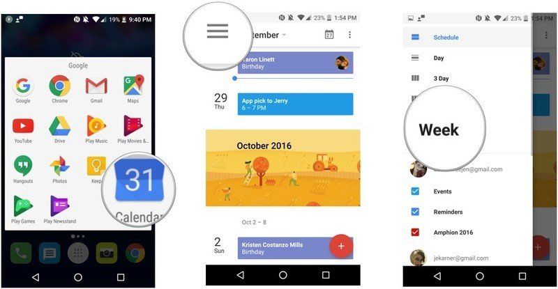 How to change your Google Calendar view, change the color of events ...