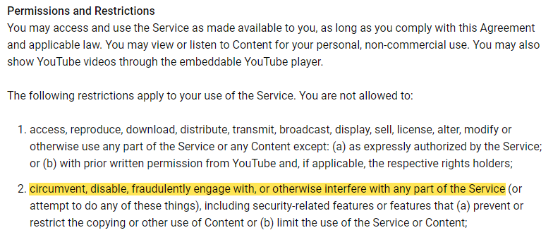 Blocking ads on YouTube is like trying to sneak into the movies ...