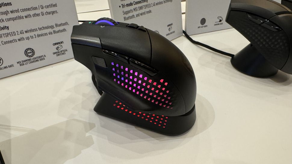 MSI's new gaming mouse will have an 8K wireless polling rate and Qi ...