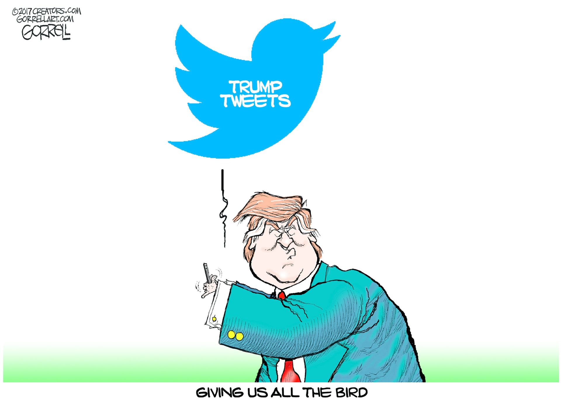 Political cartoon U.S. Trump tweets | The Week