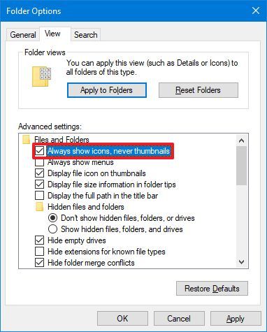 How to disable thumbnails on Windows 10 | Windows Central