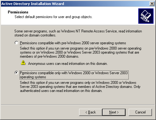 Active Directory Implementation, Continued - Your Own Server Part 2: Windows Server 2003 ...