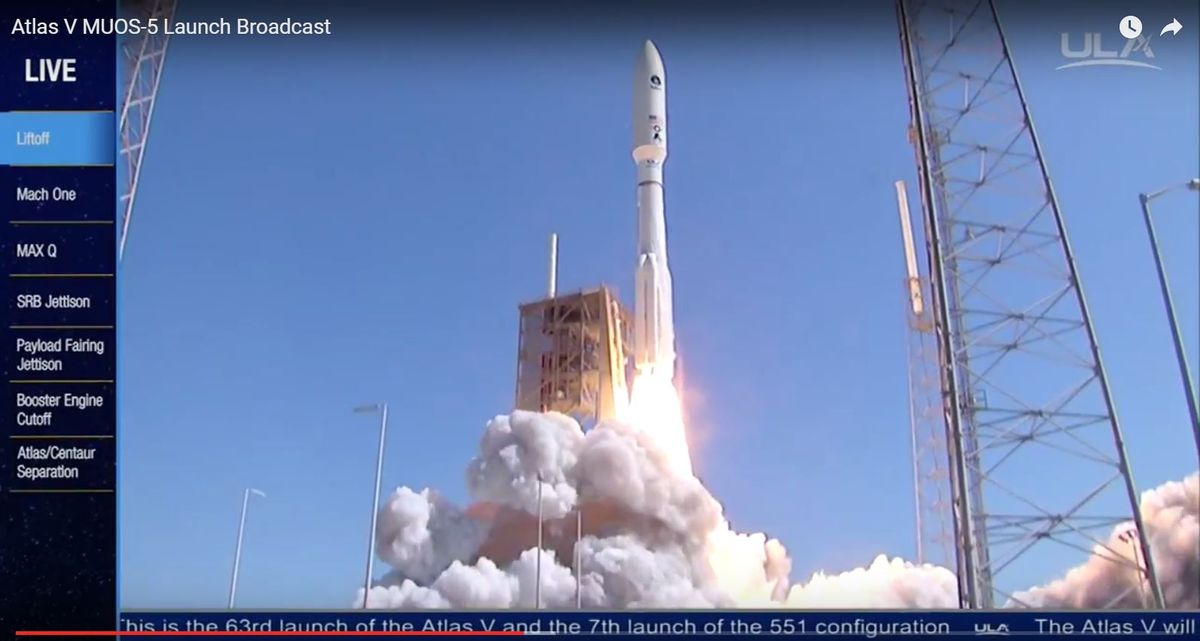 Military Satellite Launched Into Orbit by United Launch Alliance | Space