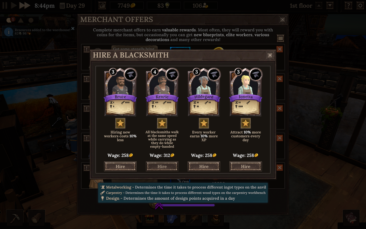 Even in early access, Blacksmith Master is a well forged ingot of cozy ...