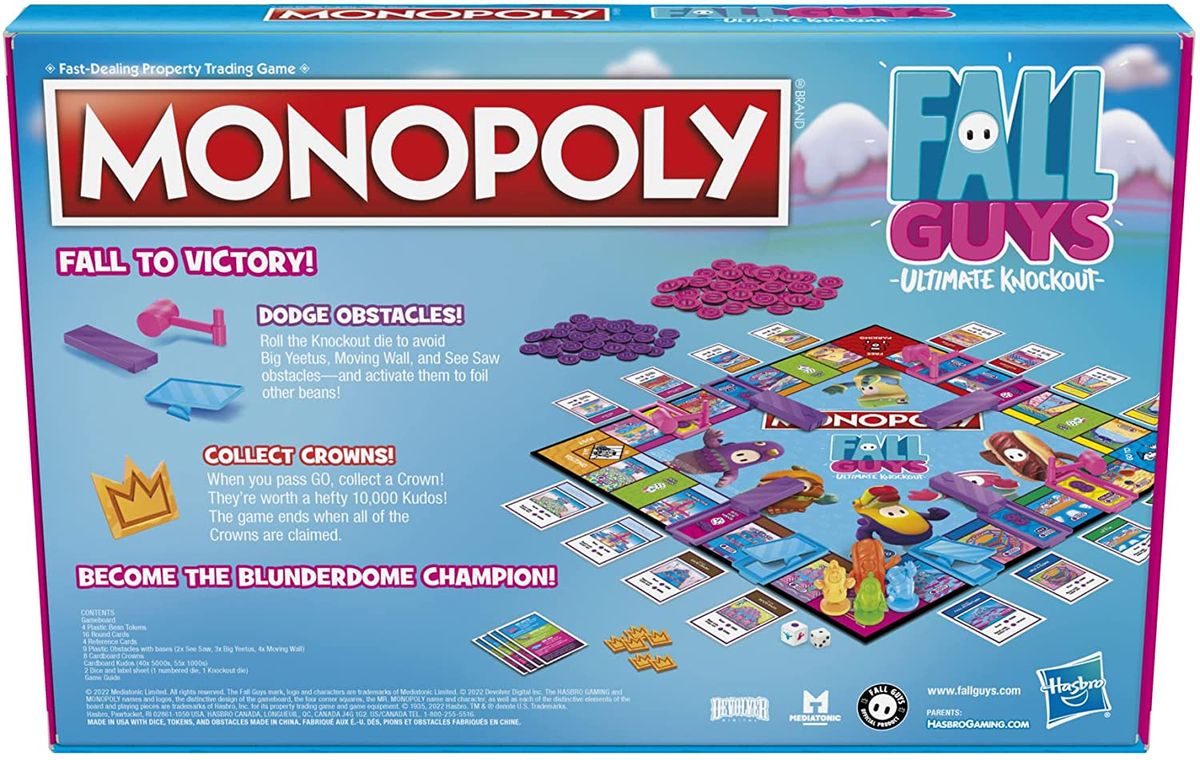Fall Guys Monopoly board game launches with real-life Big Yeetus ...