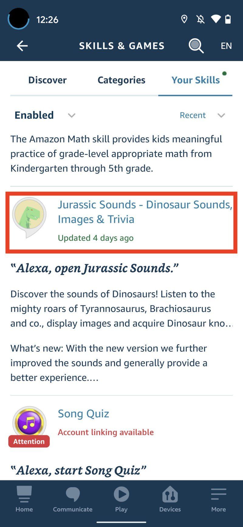 How to enable and disable Alexa Skills | Android Central