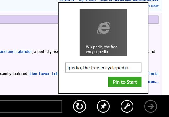 How to Pin Your Web Pages to Windows 8's Start Screen | Laptop Mag