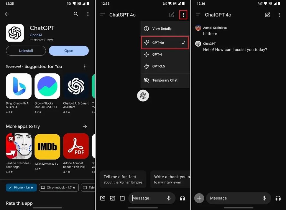 How to use ChatGPT 4o immediately on your phone, MacBook, and the Web ...