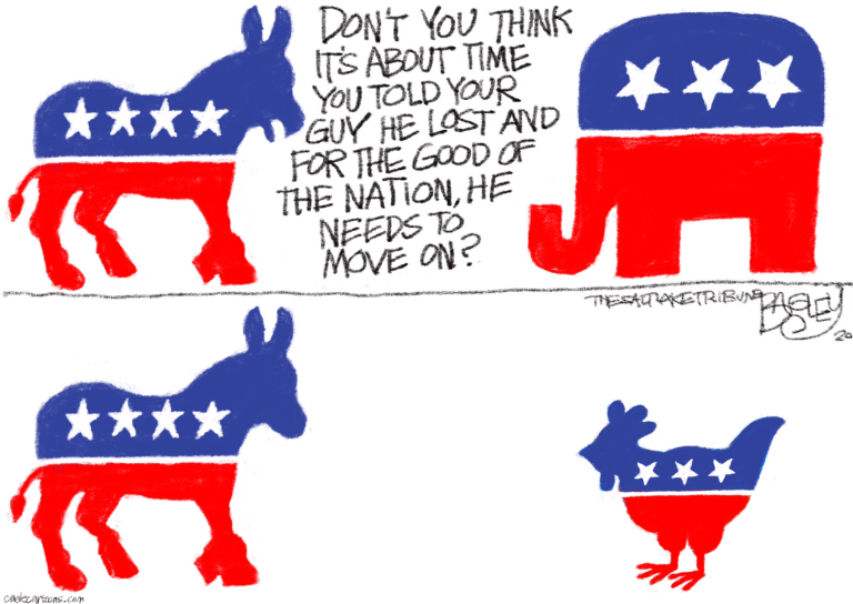 7 blisteringly funny cartoons about Republicans' post-election Trump ...