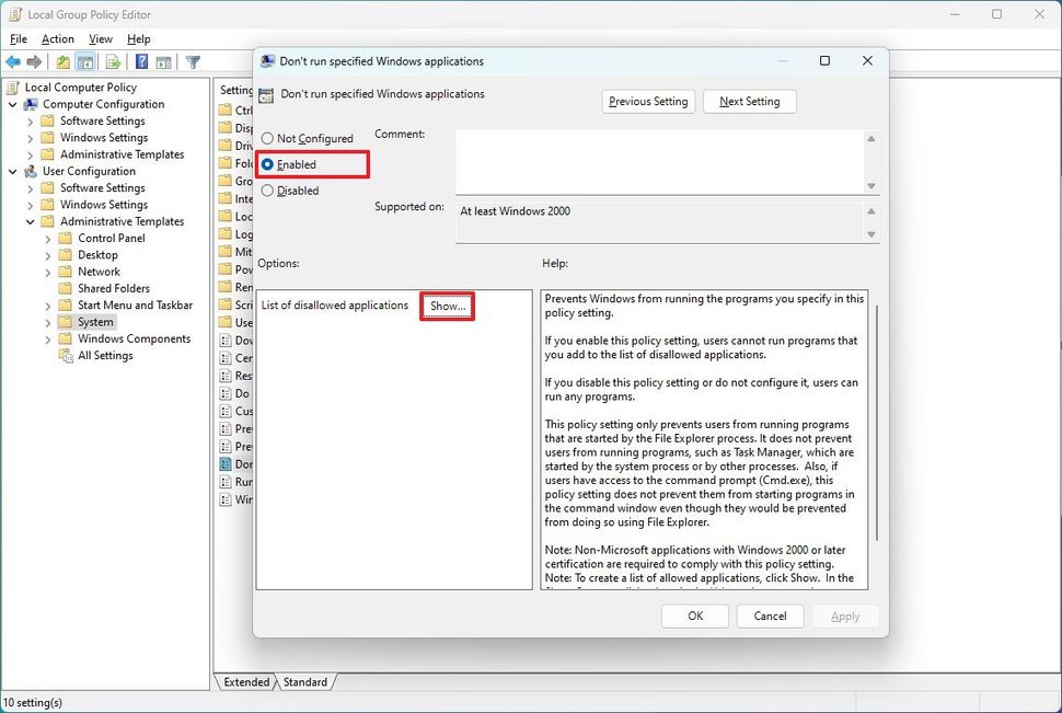 How To Restrict Access To Desktop Apps On Windows 11 Windows Central