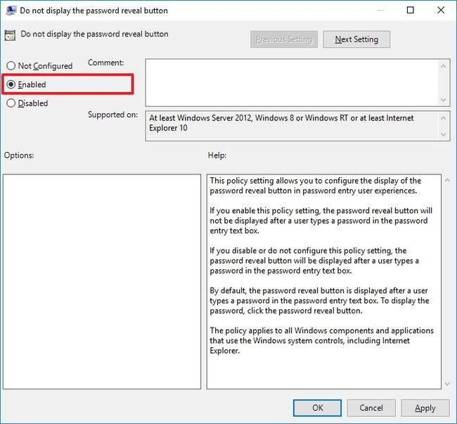 How to disable the Password Reveal button on the Sign-in screen on ...