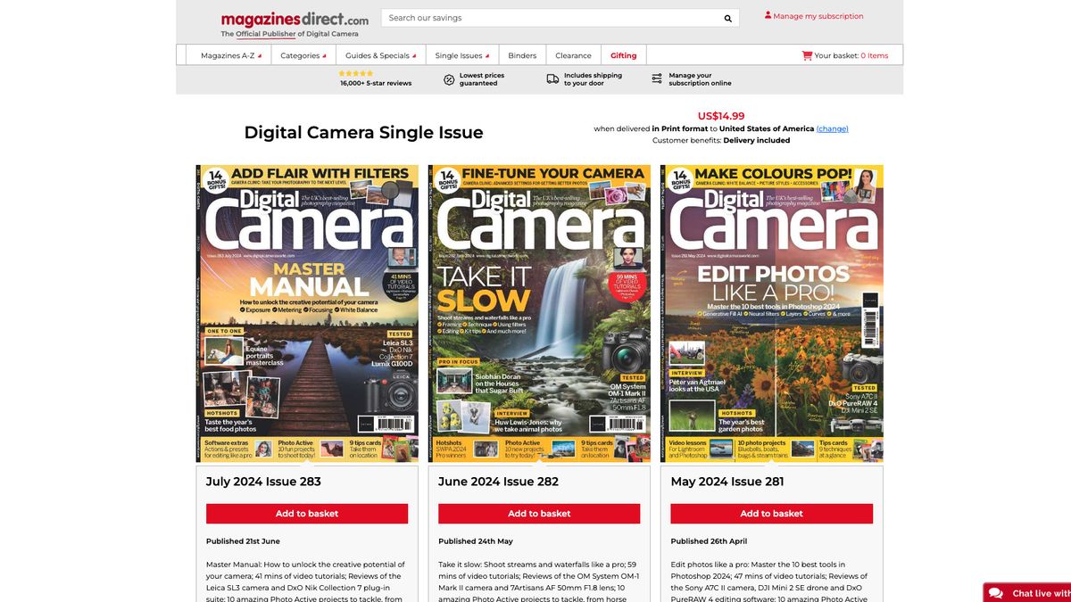 Get 14 bonus gifts with the July 2024 issue of Digital Camera | Digital ...