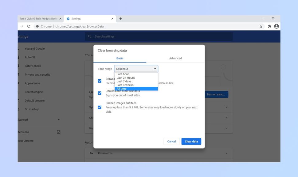 How to clear cache in Chrome | Tom's Guide