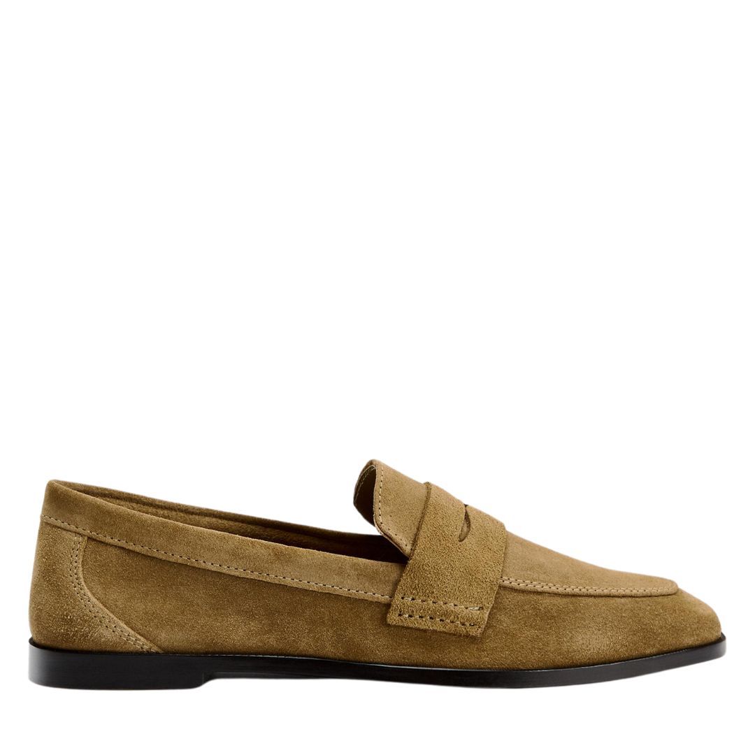 How To Shop M&S' Viral Brown Suede Loafers | Marie Claire UK