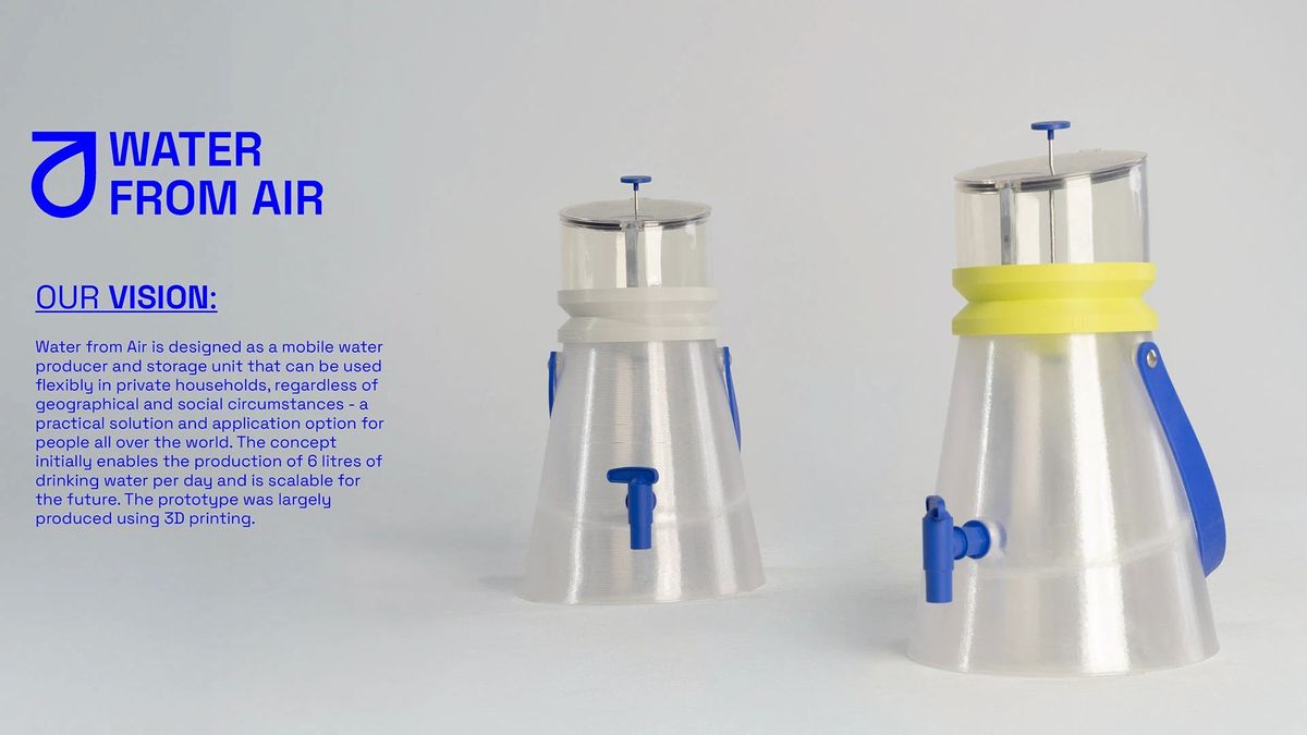 Portable 3D-printed device claimed to produce enough drinking water ...