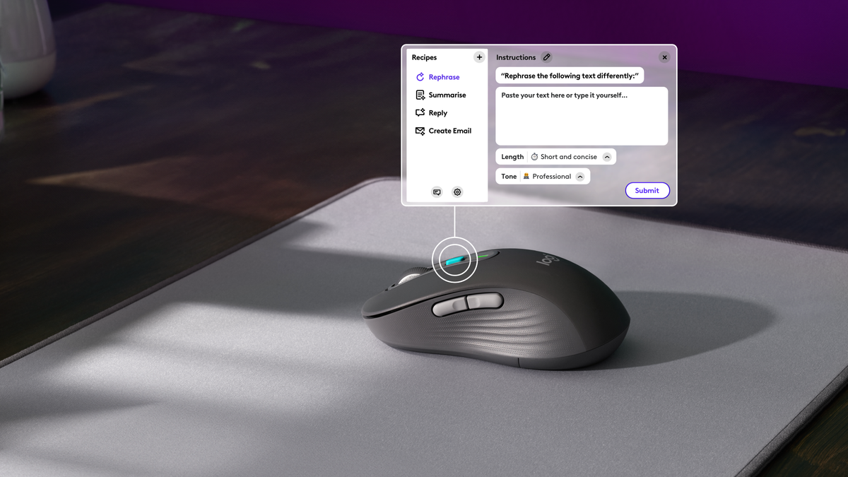 Logitech has built an AI sidekick tool that it hopes will help you work ...