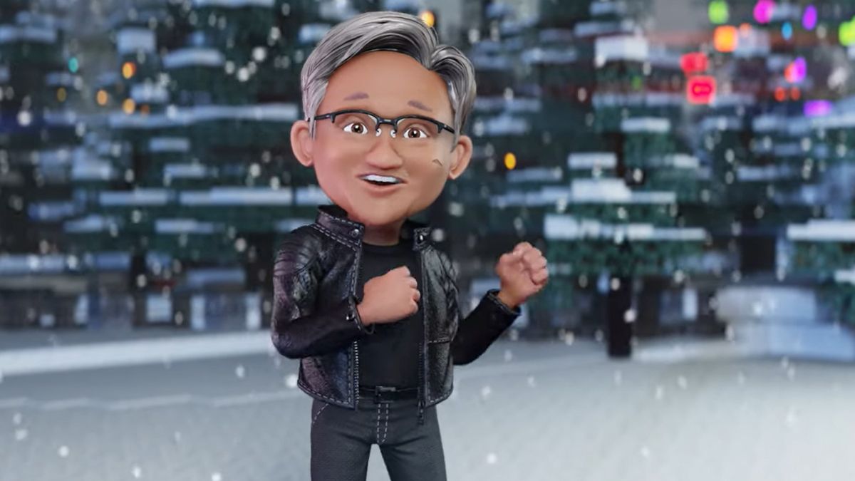 Nvidia's AI-Generated Toy Jensen Sings Jingle Bells | Tom's Hardware