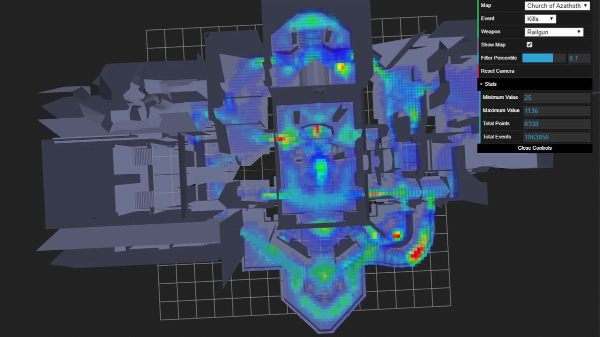 Quake Champions adds heatmaps showing the danger spots in every arena ...