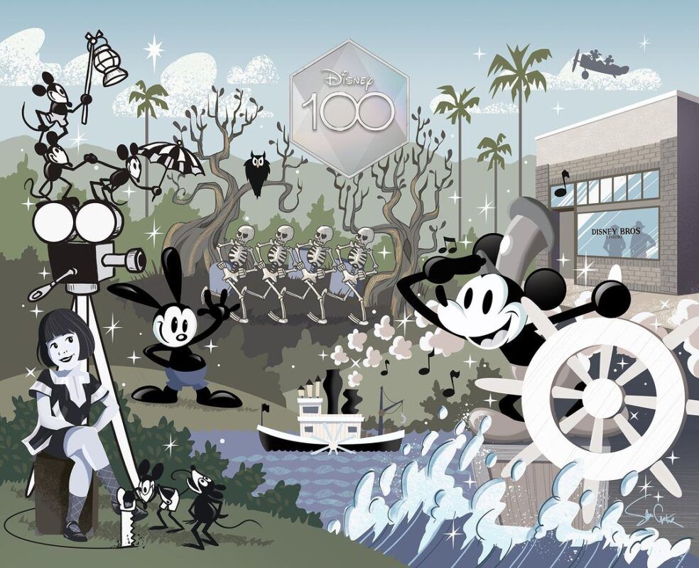 Delightful new illustrations capture Disney's 100-year history ...
