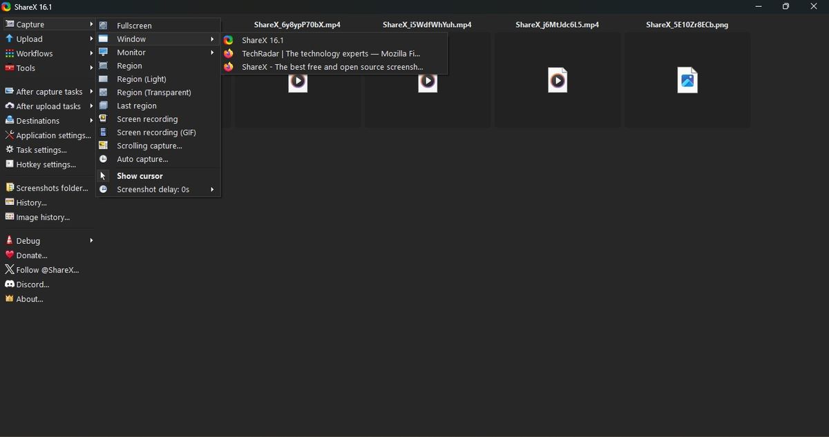 ShareX 16.1 screen recorder review | TechRadar