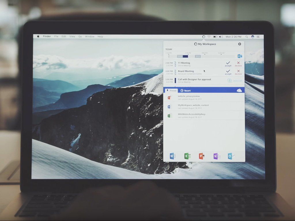 Microsoft Garage releases new My Workspace menu bar for Mac | iMore