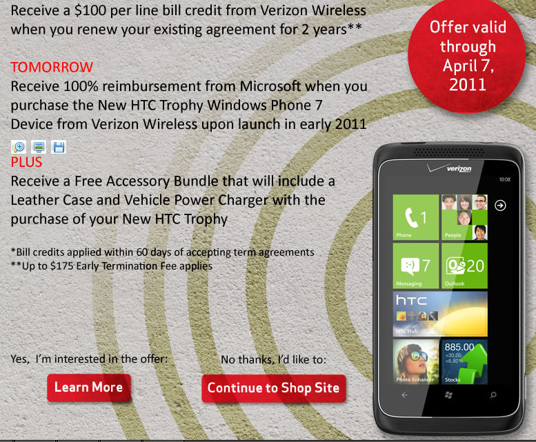 Verizon extends Trophy offer to MS employees | Windows Central