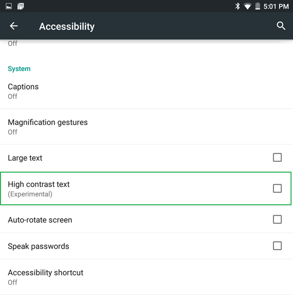 How to Turn on High-Contrast Mode in Android 5.0 | Tom's Guide