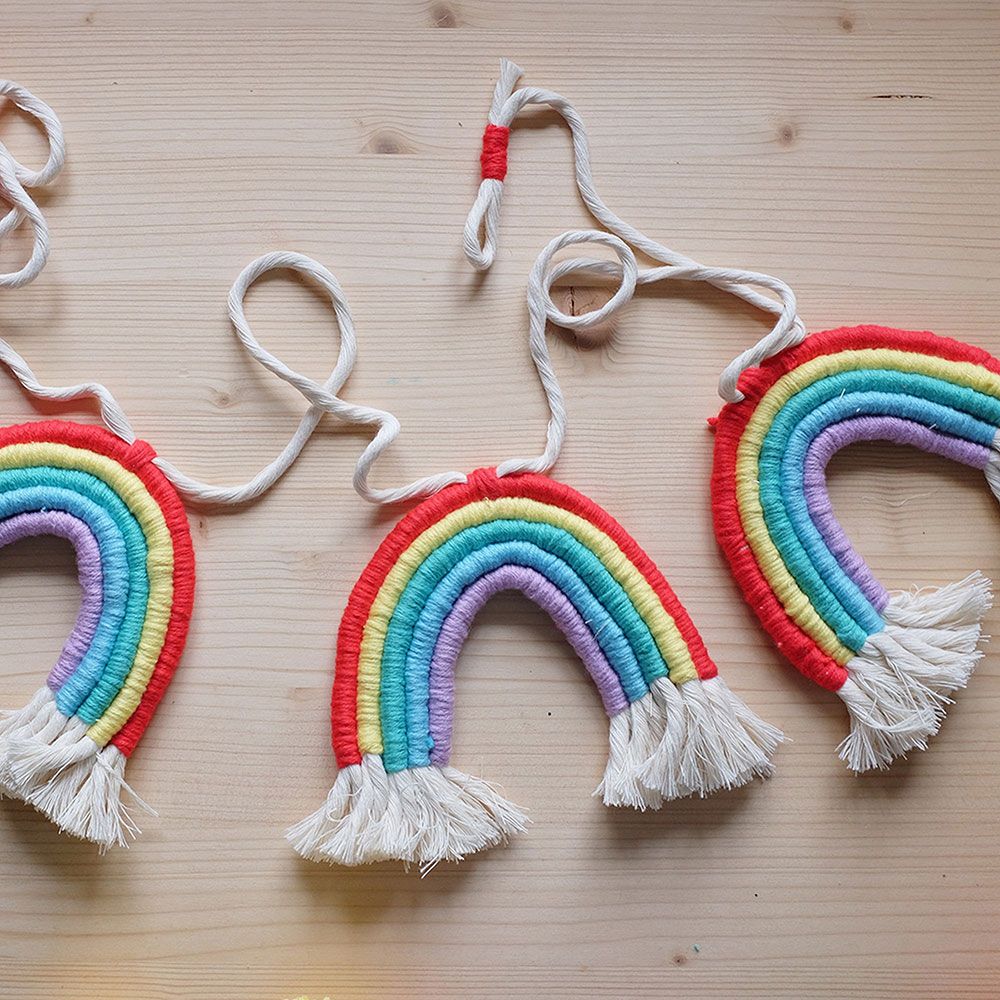 Learn how to make rainbow bunting - perfect for Pride month | Ideal Home