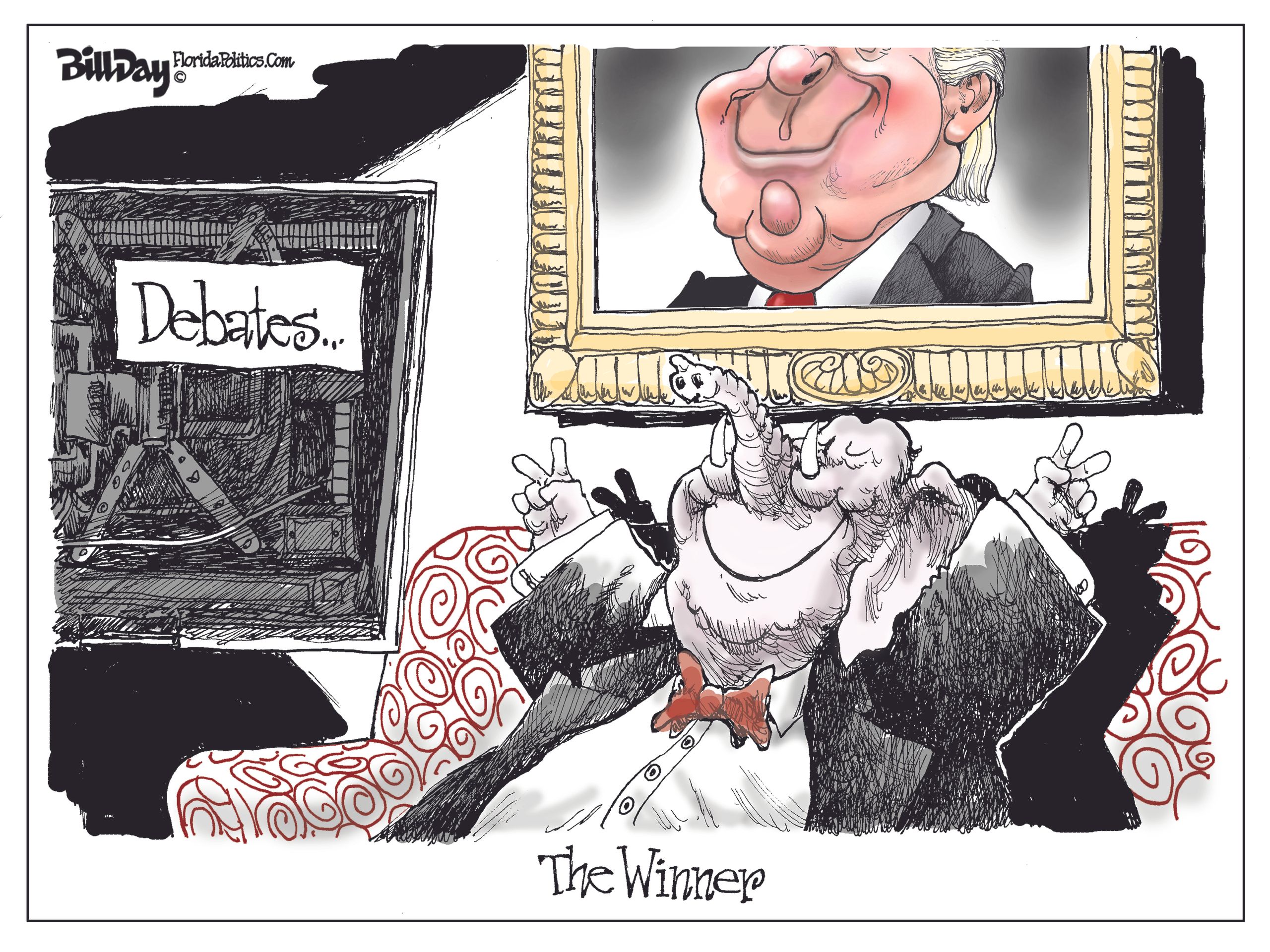 Political Cartoon U.S. Democratic Debates Florida GOP Wins | The Week