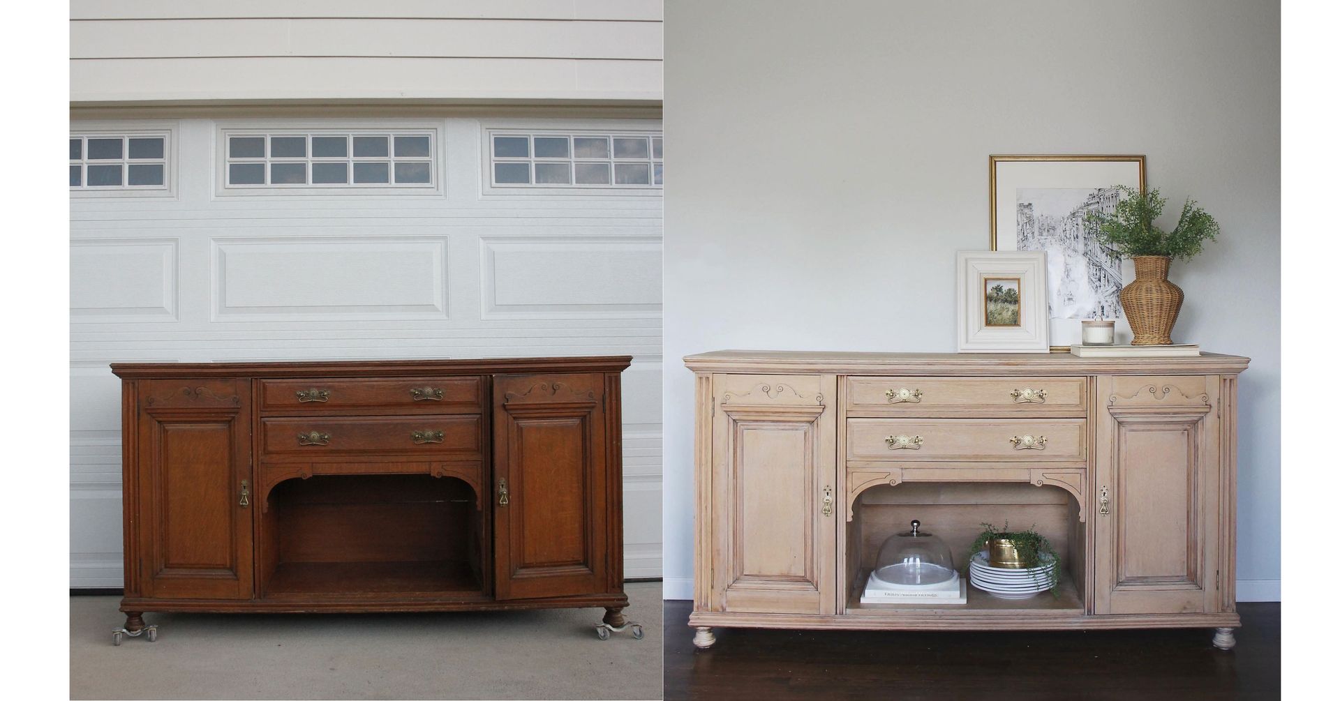 How to refinish a solid wood buffet | Real Homes