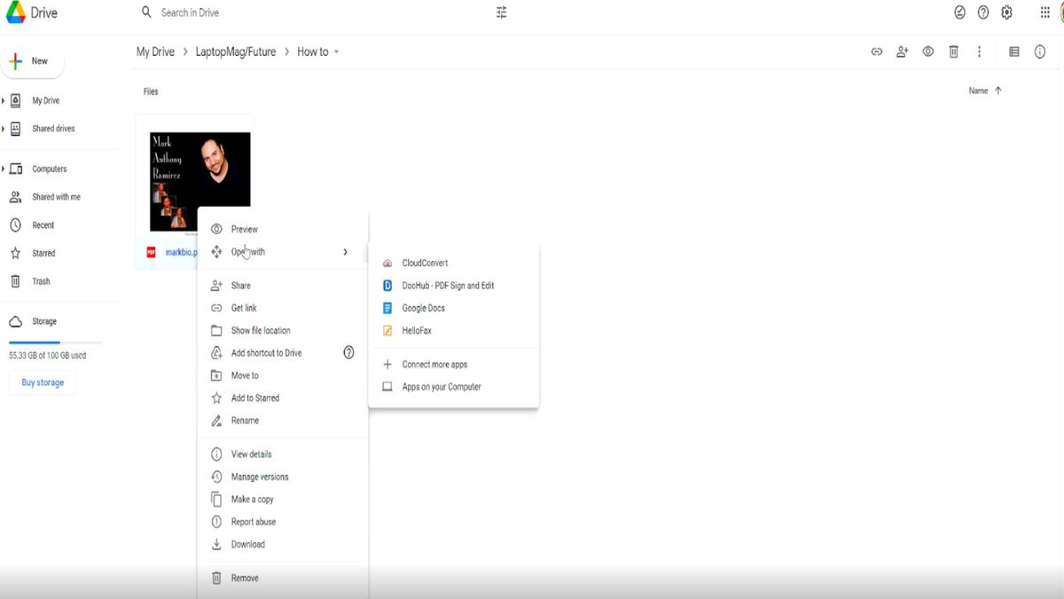 How to edit a PDF in Google Docs | Laptop Mag