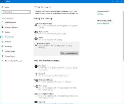 How to use the Troubleshoot tools to fix problems on the Windows 10 ...
