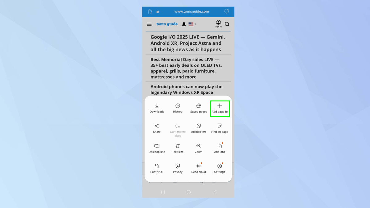 How to add a website to your Android home screen | Tom's Guide