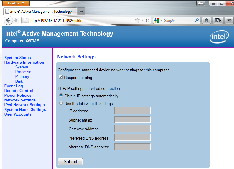 Intel AMT Web Interface, Continued - Intel vPro: Three Generations Of ...