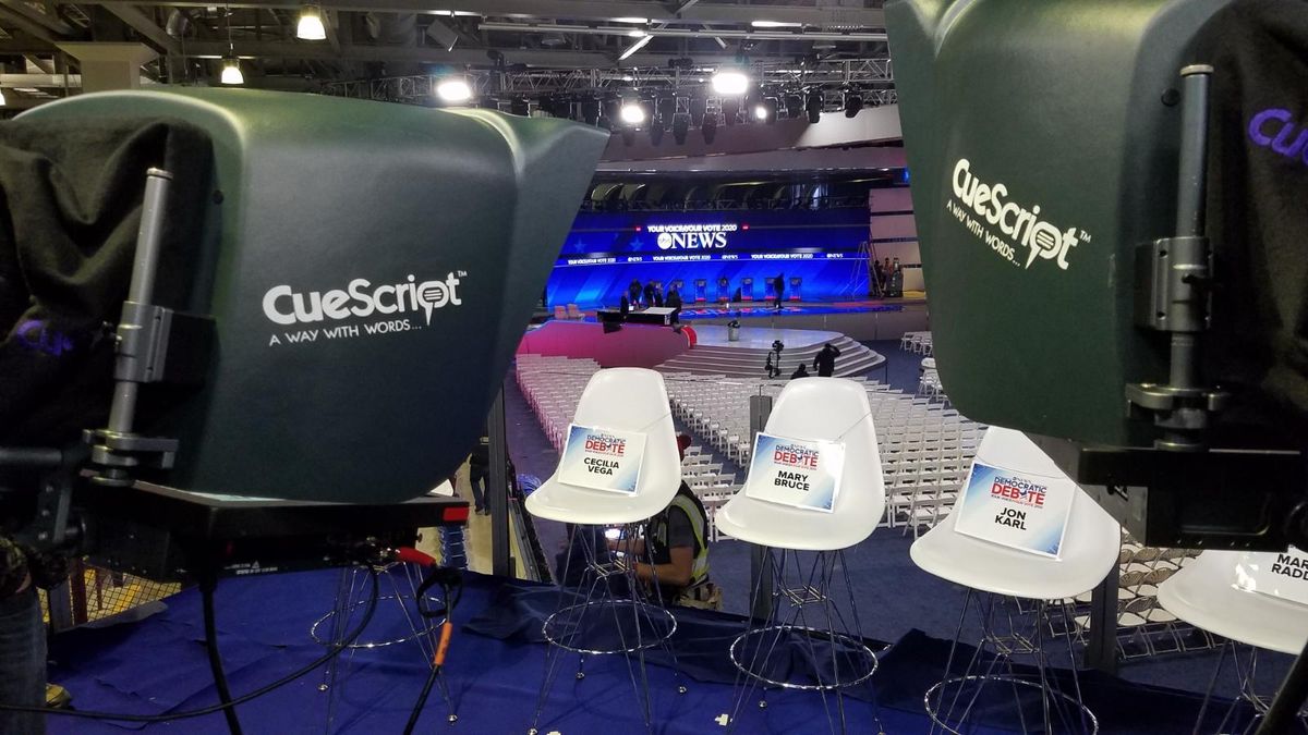 CueScript Prompters Central for Dem Debates | TV Tech