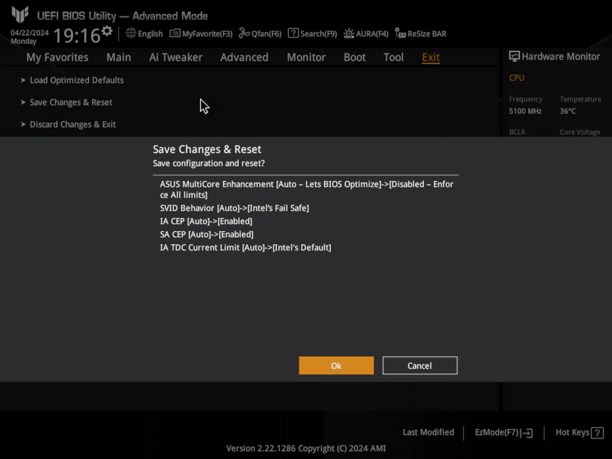 Asus adds 'Intel Baseline Profile' to new BIOS files to combat ...